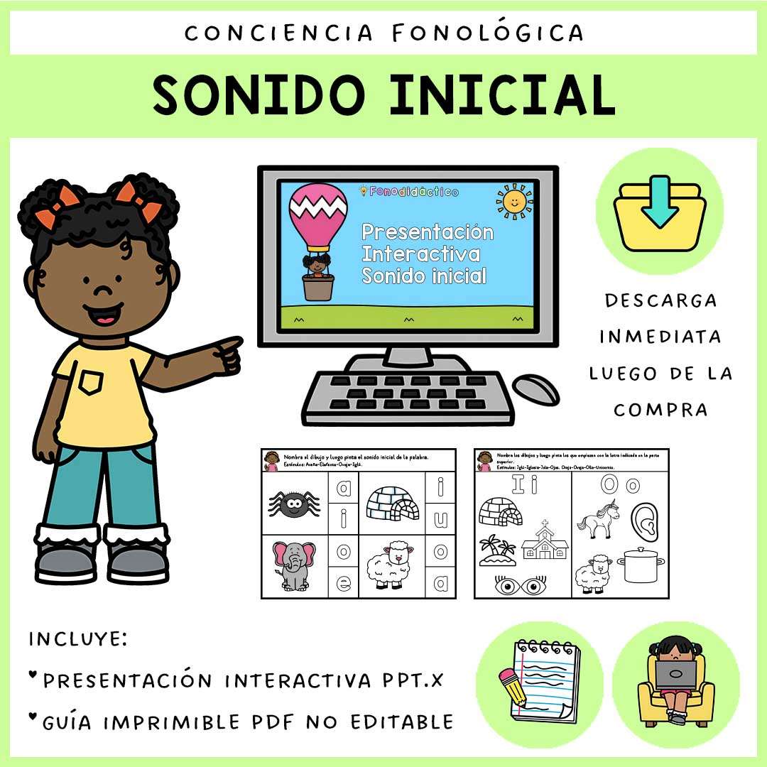 SONIDO INICIAL CONSONÁNTICO Y VOCÁLICO - Fonodidactico SONIDO INICIAL CONSONÁNTICO Y VOCÁLICO - Fonodidactico